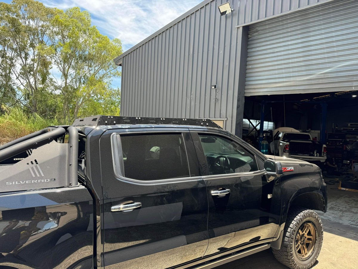 Chevrolet Silverado 2500 Dual Cab Slim Line Roof Rack – Meredith Metalworks