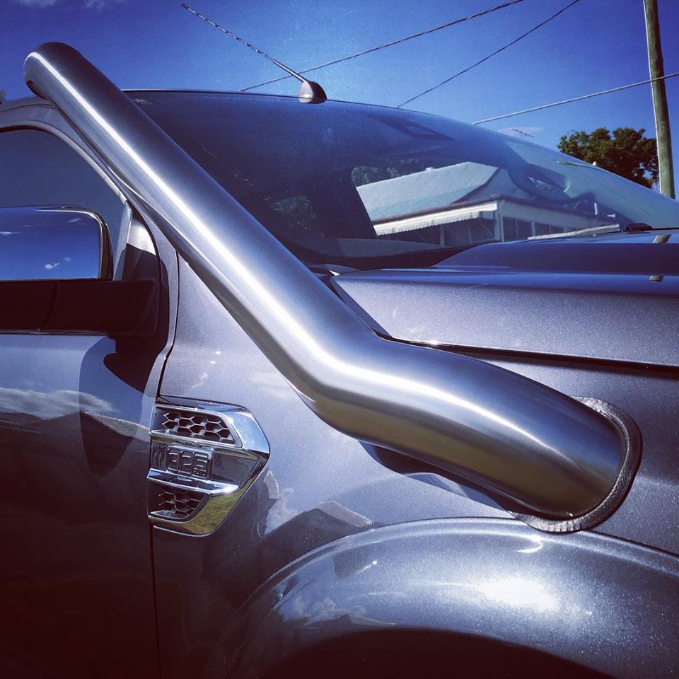 EVEREST/TITANIUM (2015-2021) 4" Stainless Steel Snorkel Kit – Meredith ...