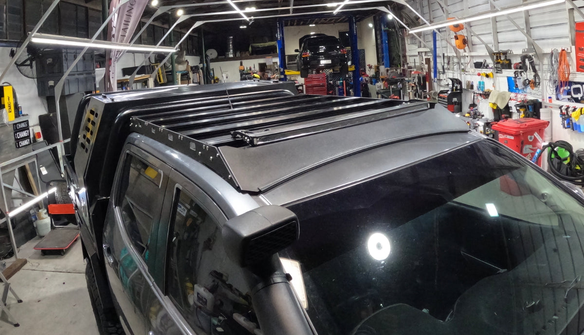NP300 (Series 1-5) Dual Cab Slim Line Roof Rack – Meredith Metalworks